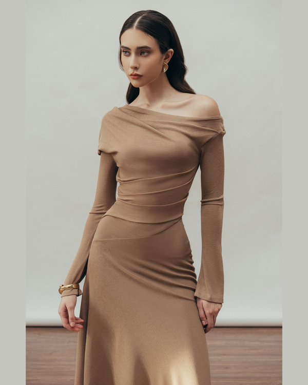 Aria Draped Dress – INTCircle